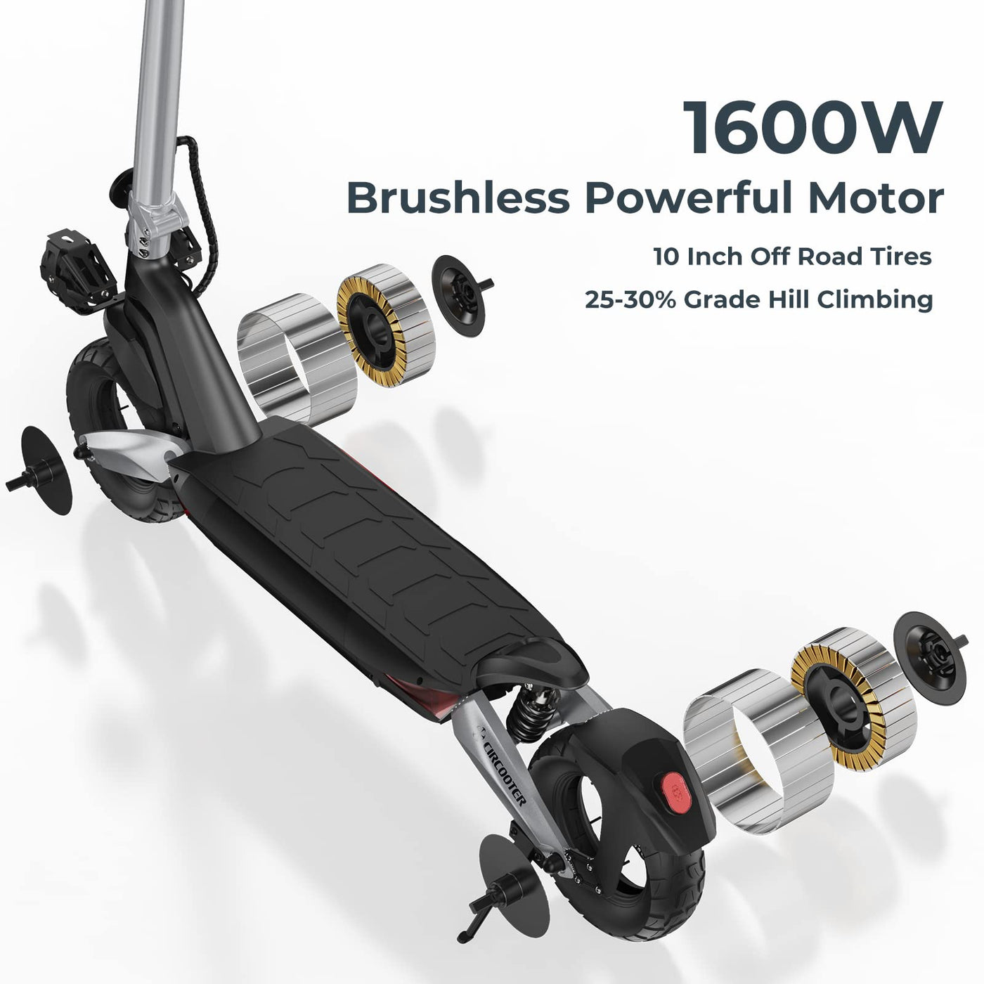 Raptor Pro | 1600W Dual Motor & 45KM/H | CIRCOOTER Off-road Electric ...